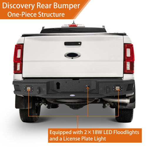 Ford Ranger Rear Bumper w/ LED Floodlights for 2019-2023 Ford Ranger ...