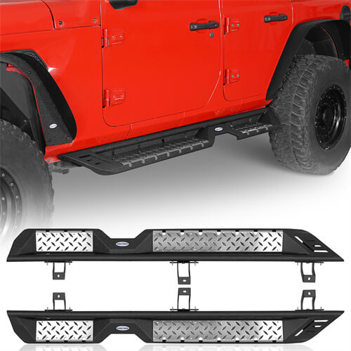 Jeep JL Side Steps Running Boards for 2018-2025 Jeep Wrangler JL ...