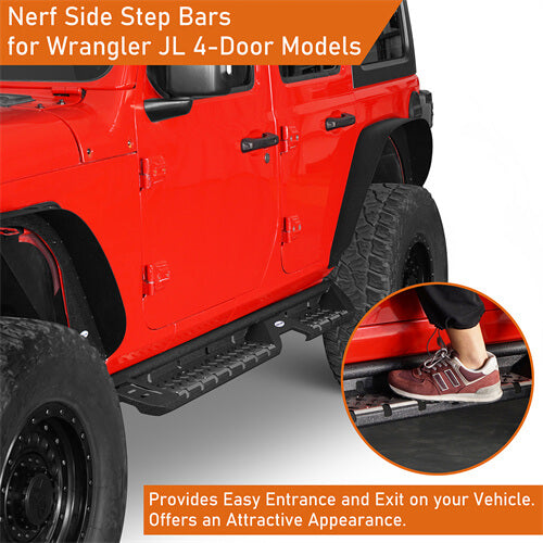 Jeep JL Side Steps Running Boards for 2018-2025 Jeep Wrangler JL ...