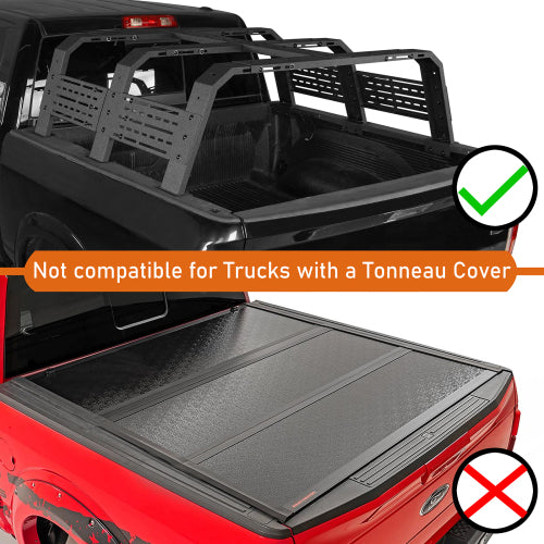 Overland Bed Rack 18.8" High for Ford F-150 & Raptor & Dodge Ram 1500 ...