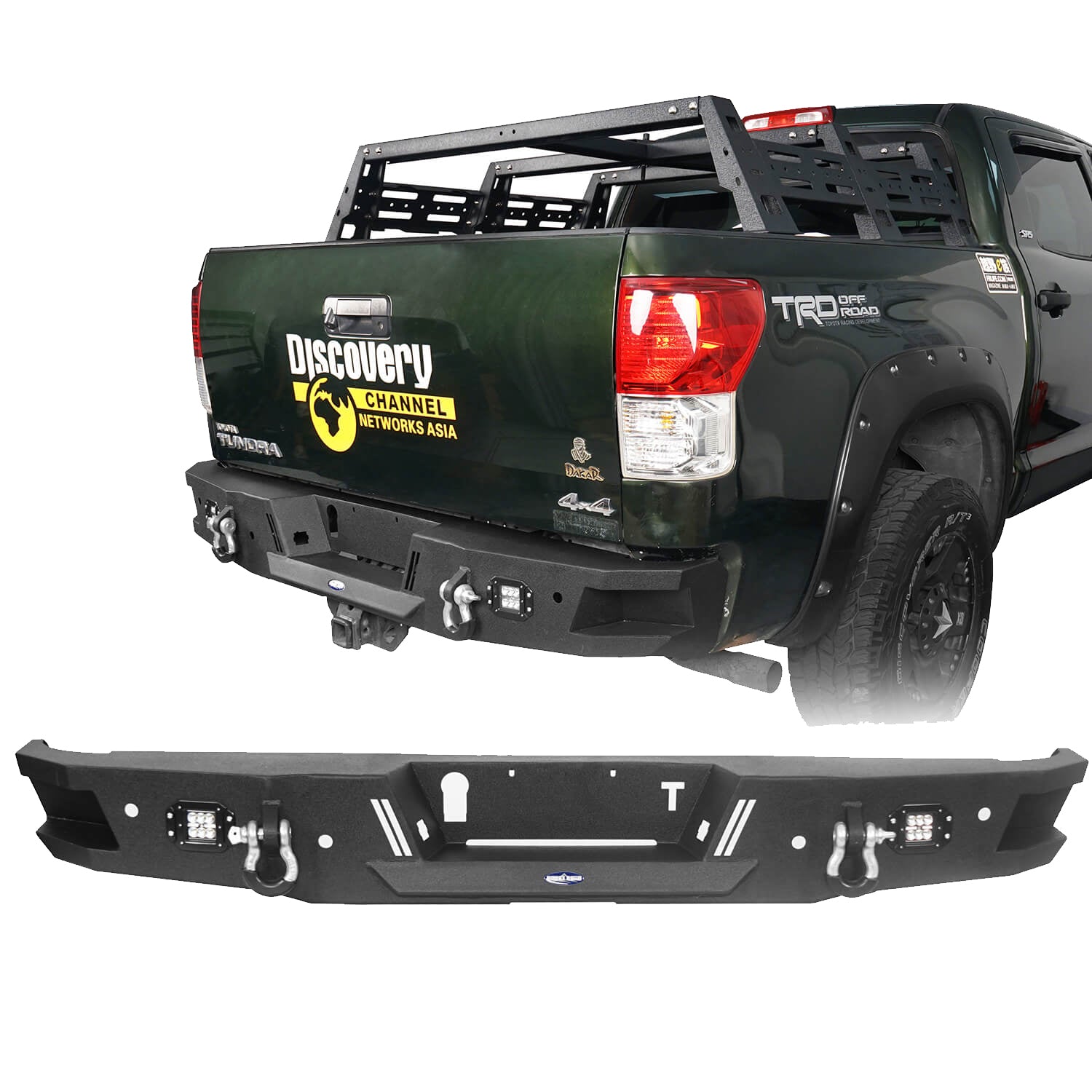 Tundra Rear Bumper Full Width Rear Bumper for 2007-2013 Toyota Tundra ...